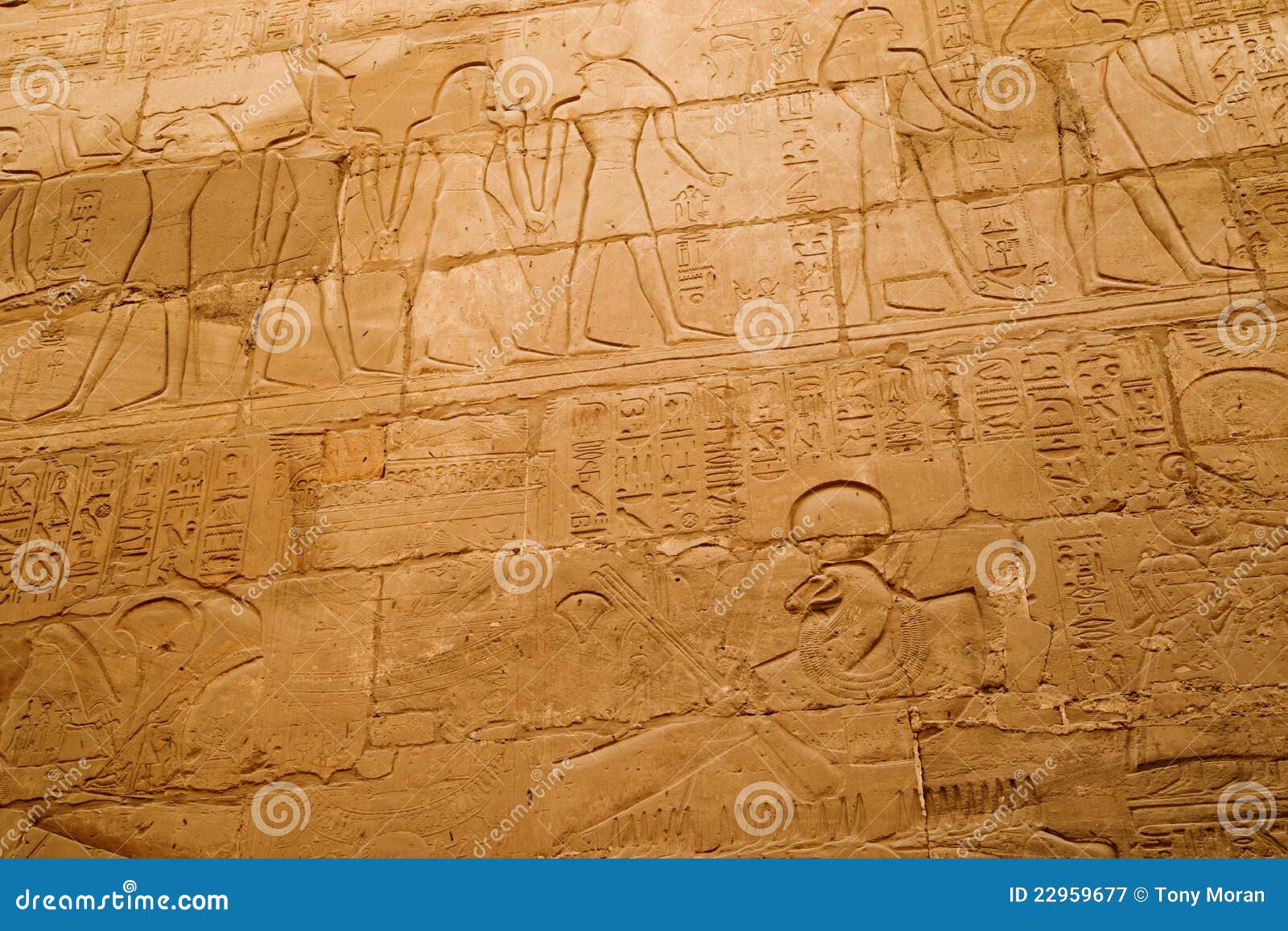 Writing on Walls of Ancient Luxor Stock Image - Image of landscape ...