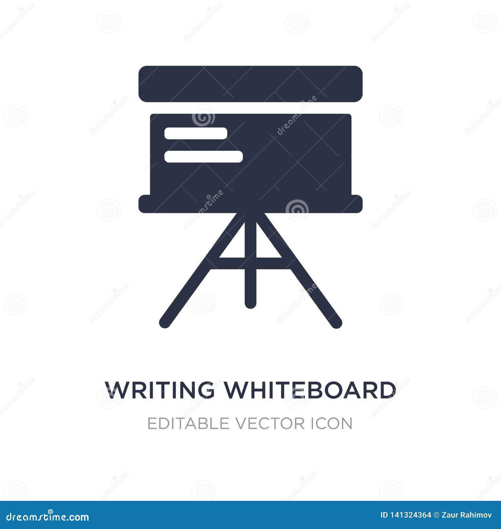 Writing Whiteboard Icon On White Background. Simple Element ...