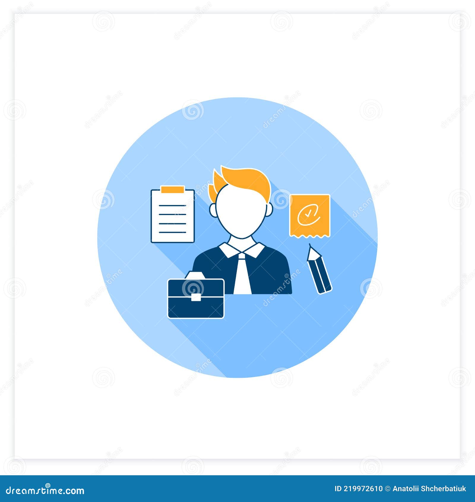 Written Communication Flat Icon Stock Vector - Illustration of ...
