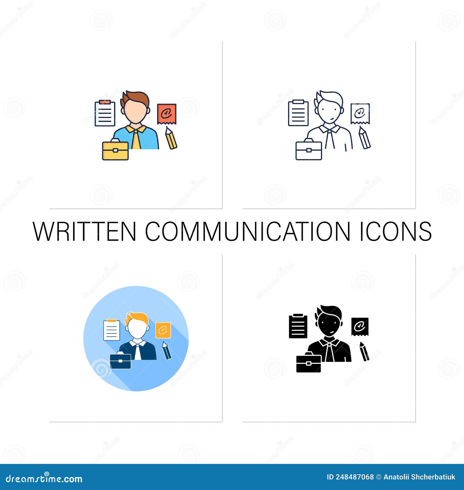 Written Communication Icons Set Stock Vector - Illustration of speech ... Written Communication Icons Set Stock Vector - Illustration of speech ...