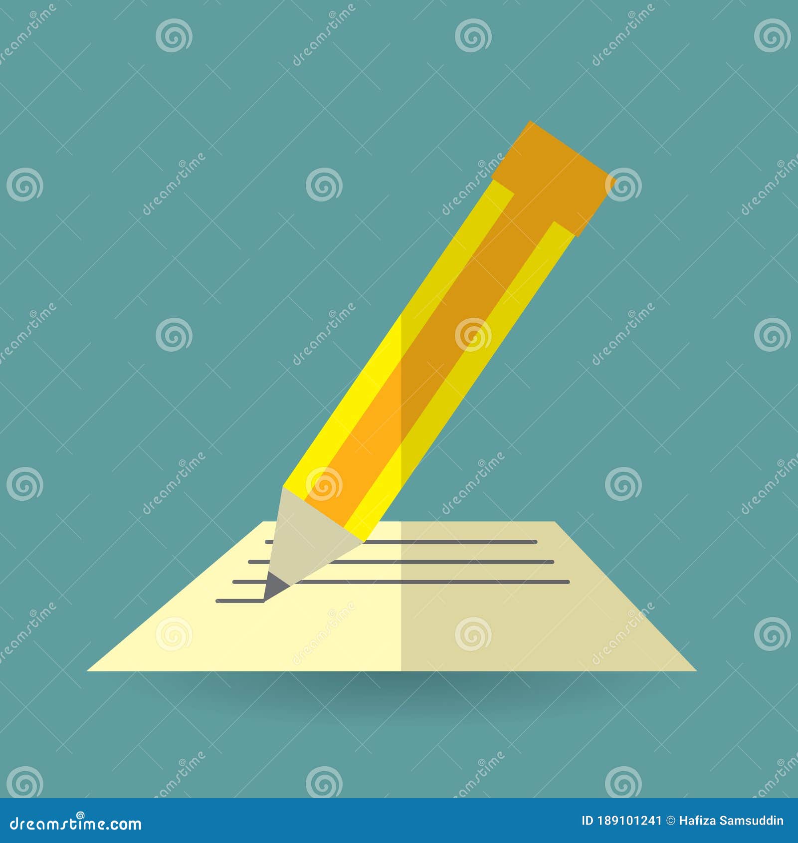Written Document. Vector Illustration Decorative Design Stock Vector ...