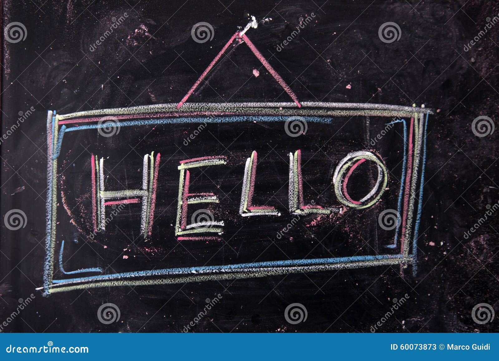 Written hello stock image. Image of text, typography - 60073873