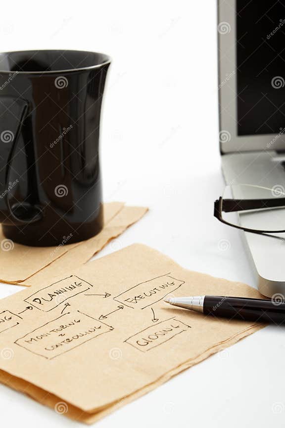 Written plan stock image. Image of life, paper, glasses - 23745737