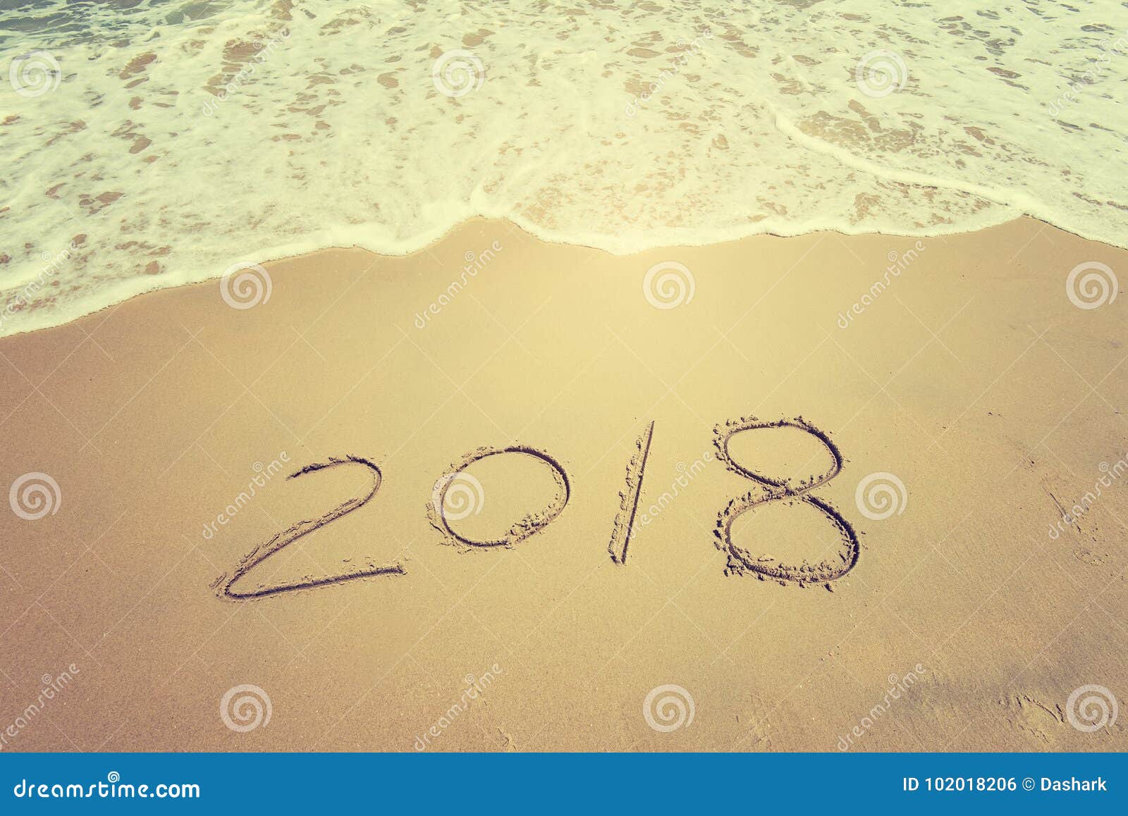 2018 Written in Sand Write on Beach Stock Photo - Image of change ...
