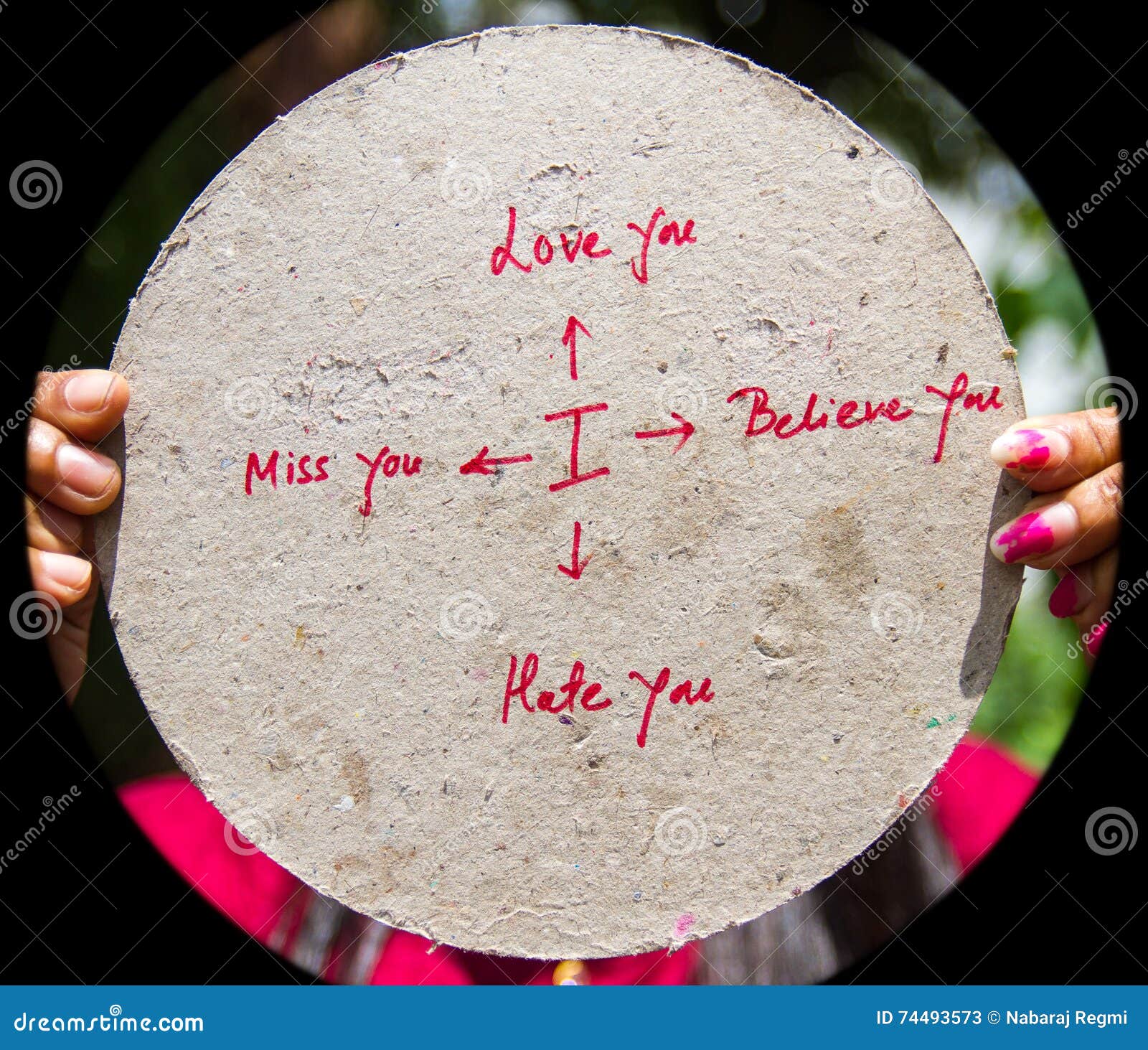 Written Sign on the Placard Stock Image - Image of idea, commitment ...