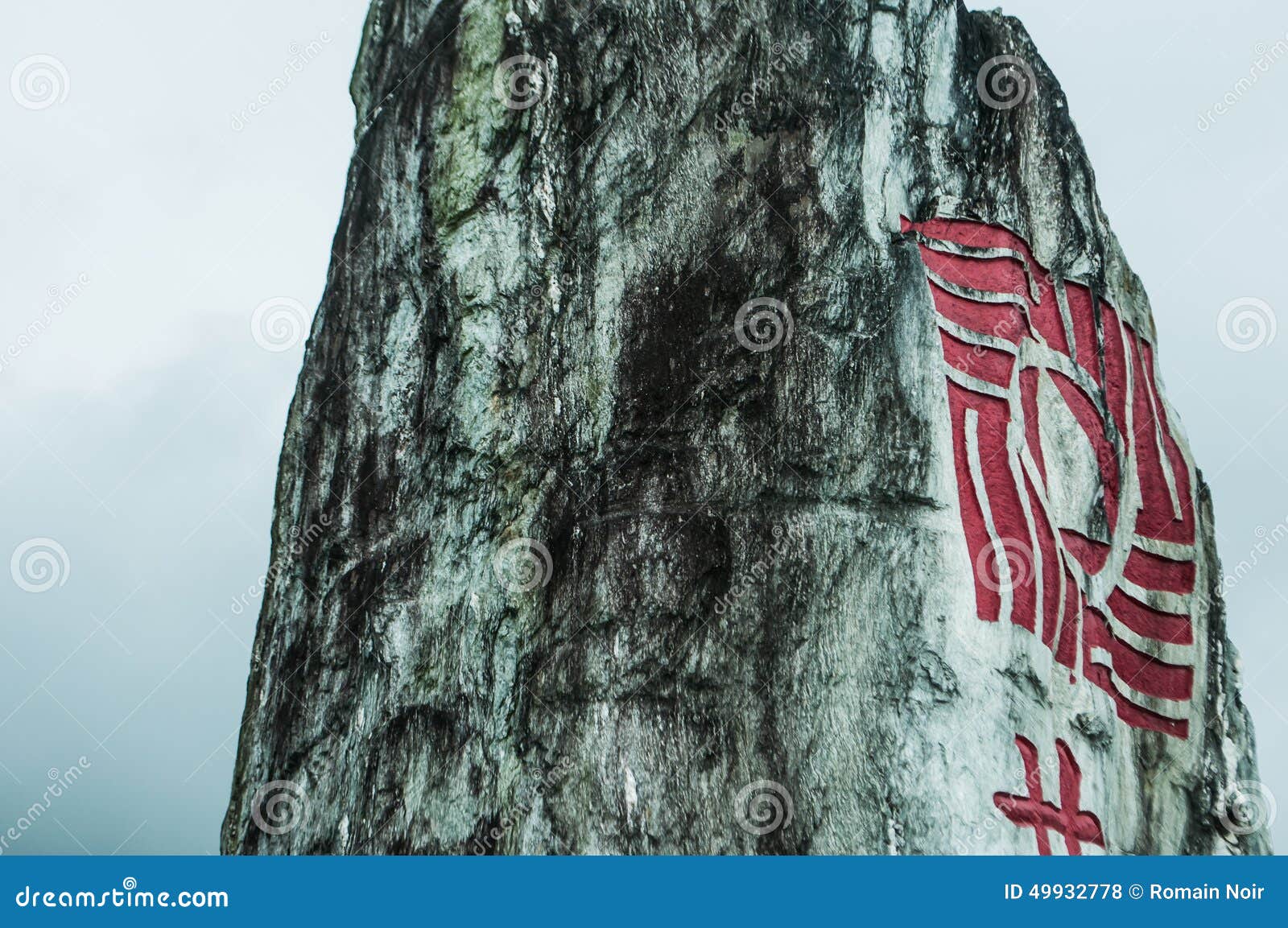 Written stone in Taiwan stock photo. Image of pacific - 49932778
