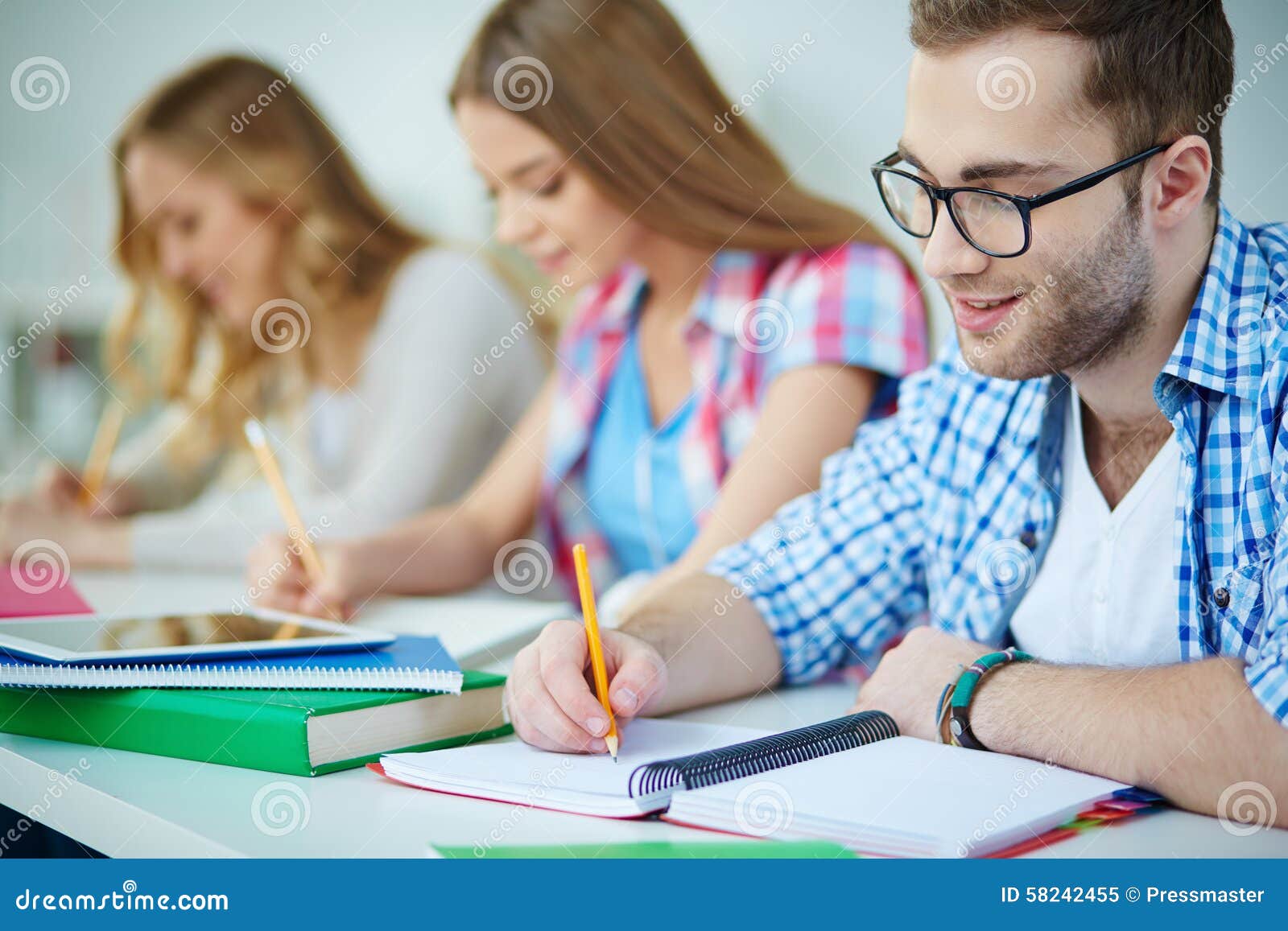 Written task stock image. Image of casual, group, person - 58242455