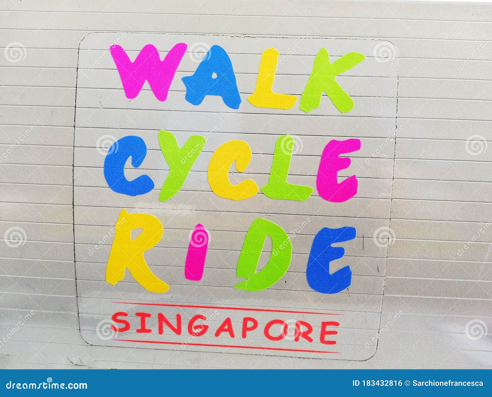 Written walk cycle ride stock photo. Image of park, written - 183432816