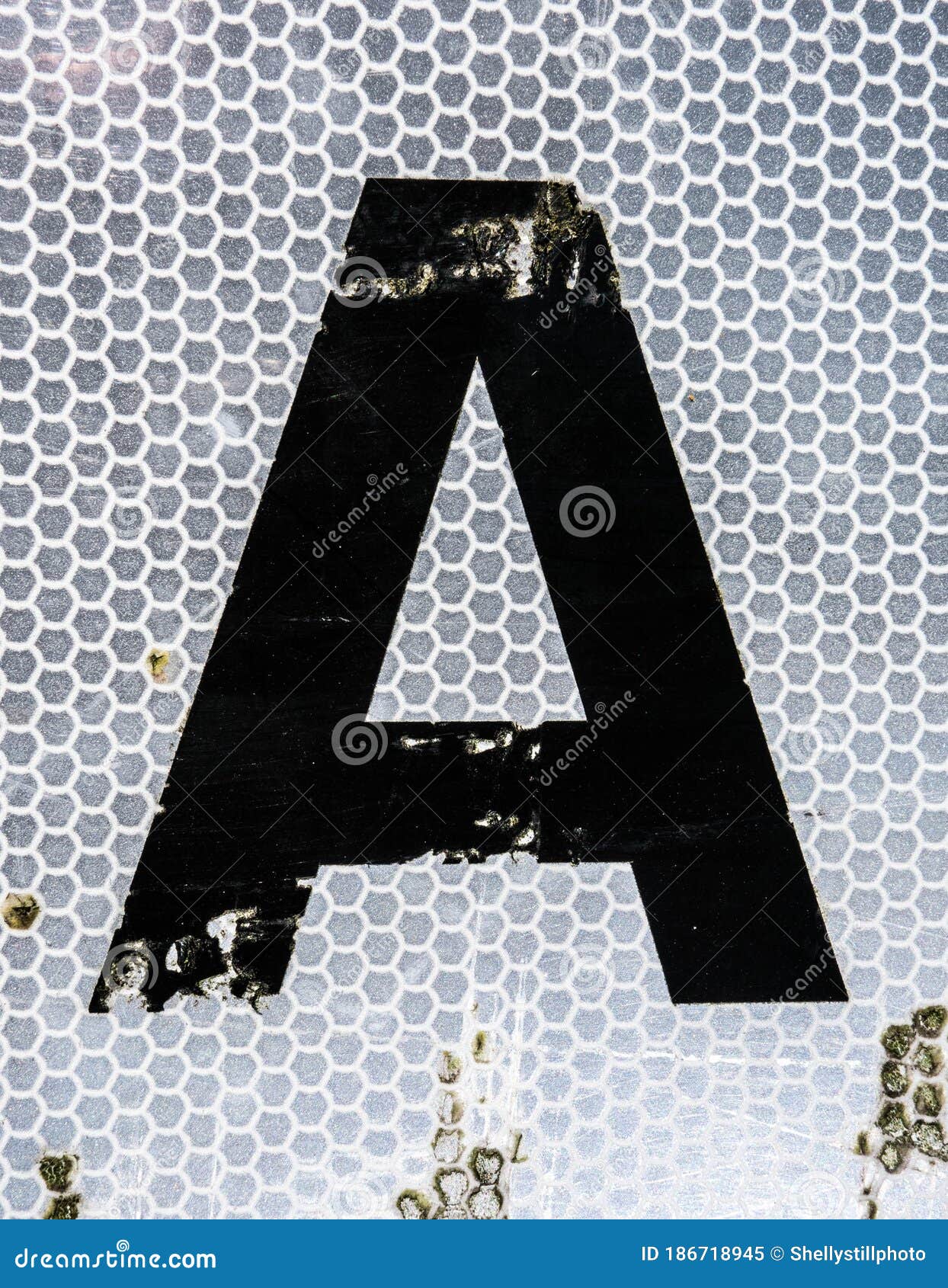 Written Wording in Distressed State Typography Found Letter a Stock ...