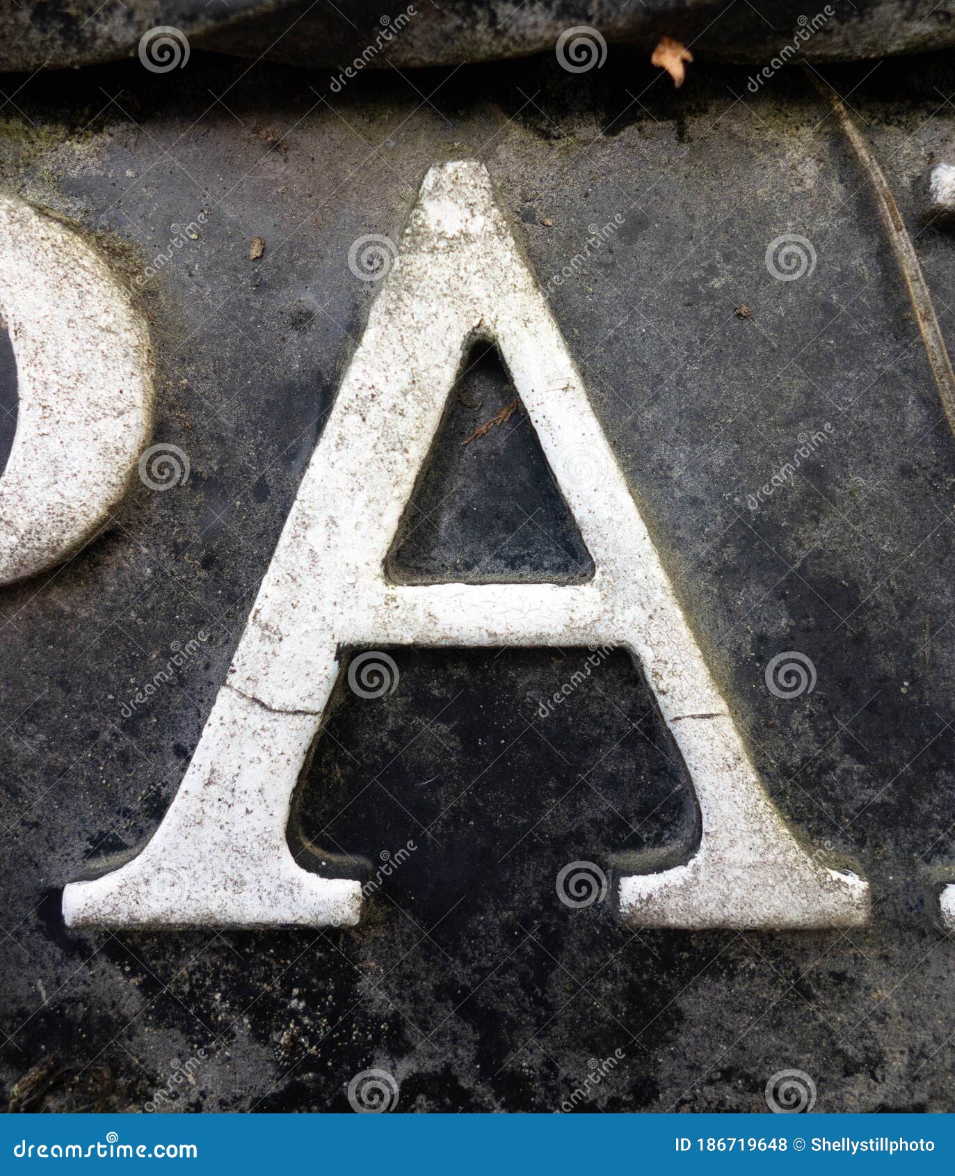 Written Wording in Distressed State Typography Found Letter a Stock ...