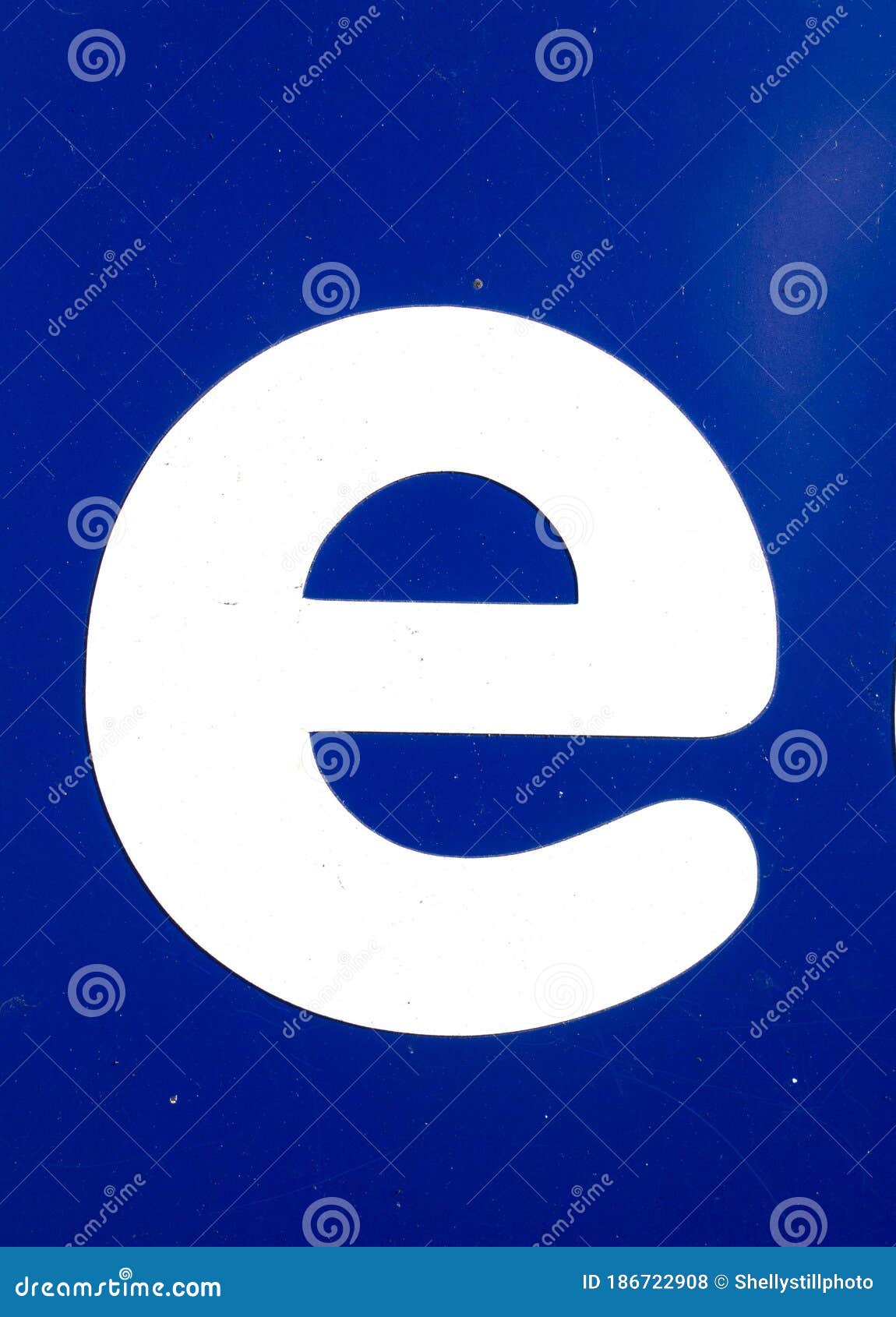 Written Wording in Distressed State Typography Found Letter E Stock ...
