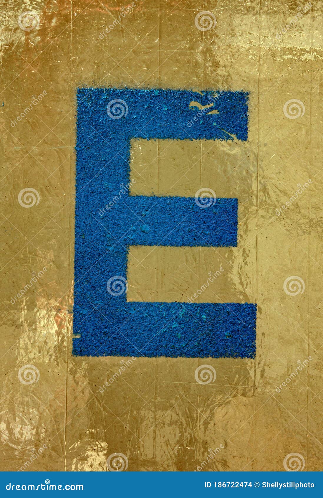 Written Wording in Distressed State Typography Found Letter E Stock ...