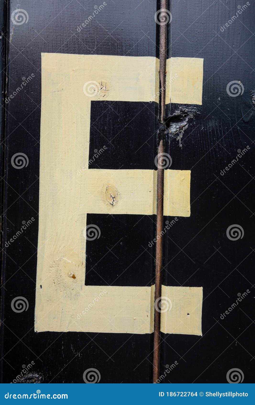 Written Wording in Distressed State Typography Found Letter E Stock ...