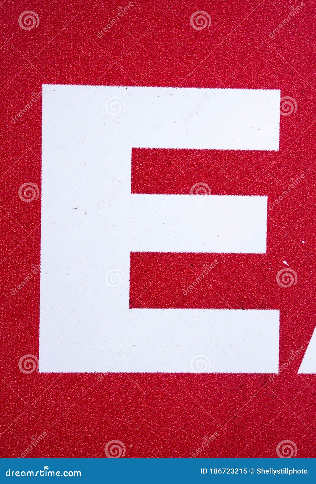 Written Wording in Distressed State Typography Found Letter E Stock ...