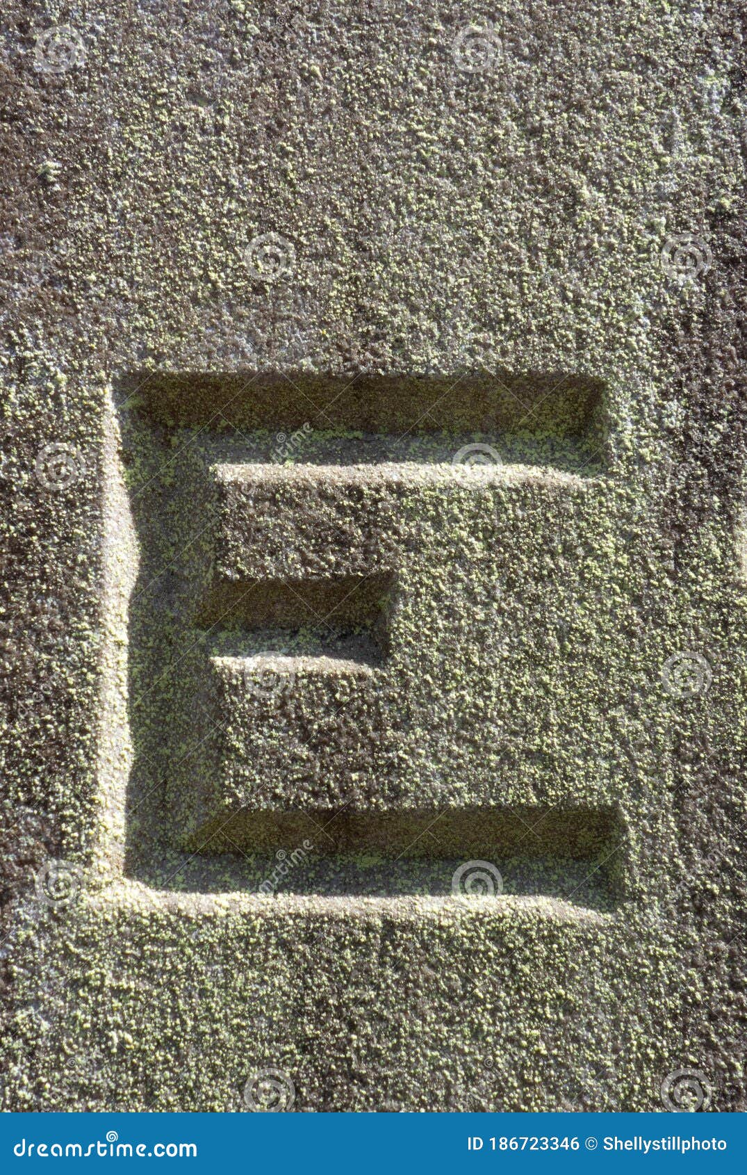 Written Wording in Distressed State Typography Found Letter E Stock ...