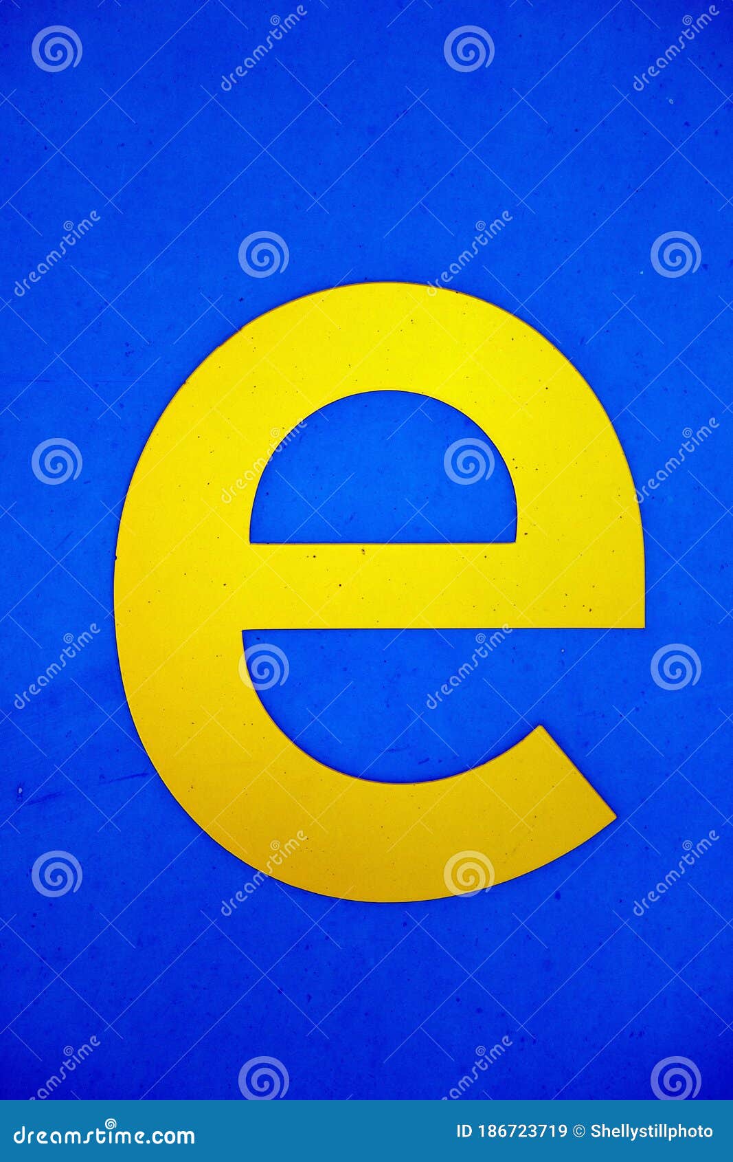 Written Wording in Distressed State Typography Found Letter E Stock ...