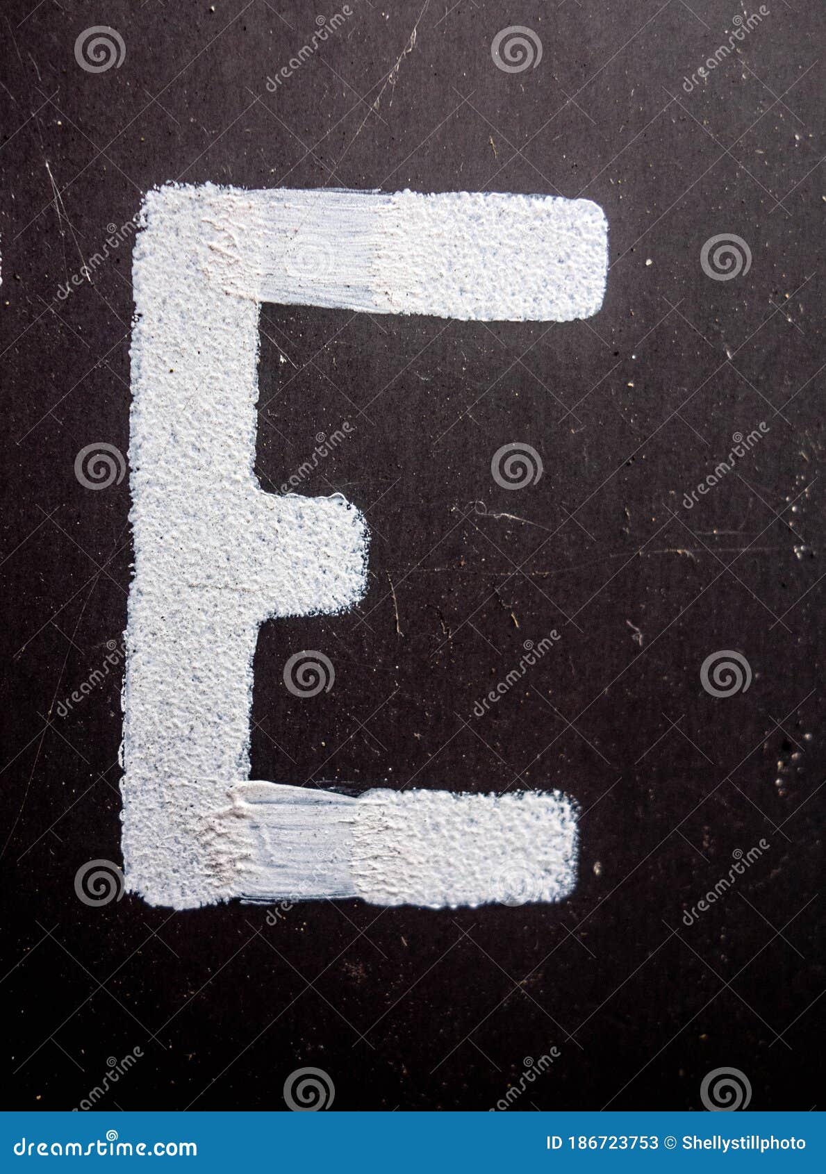 Written Wording in Distressed State Typography Found Letter E Stock ...