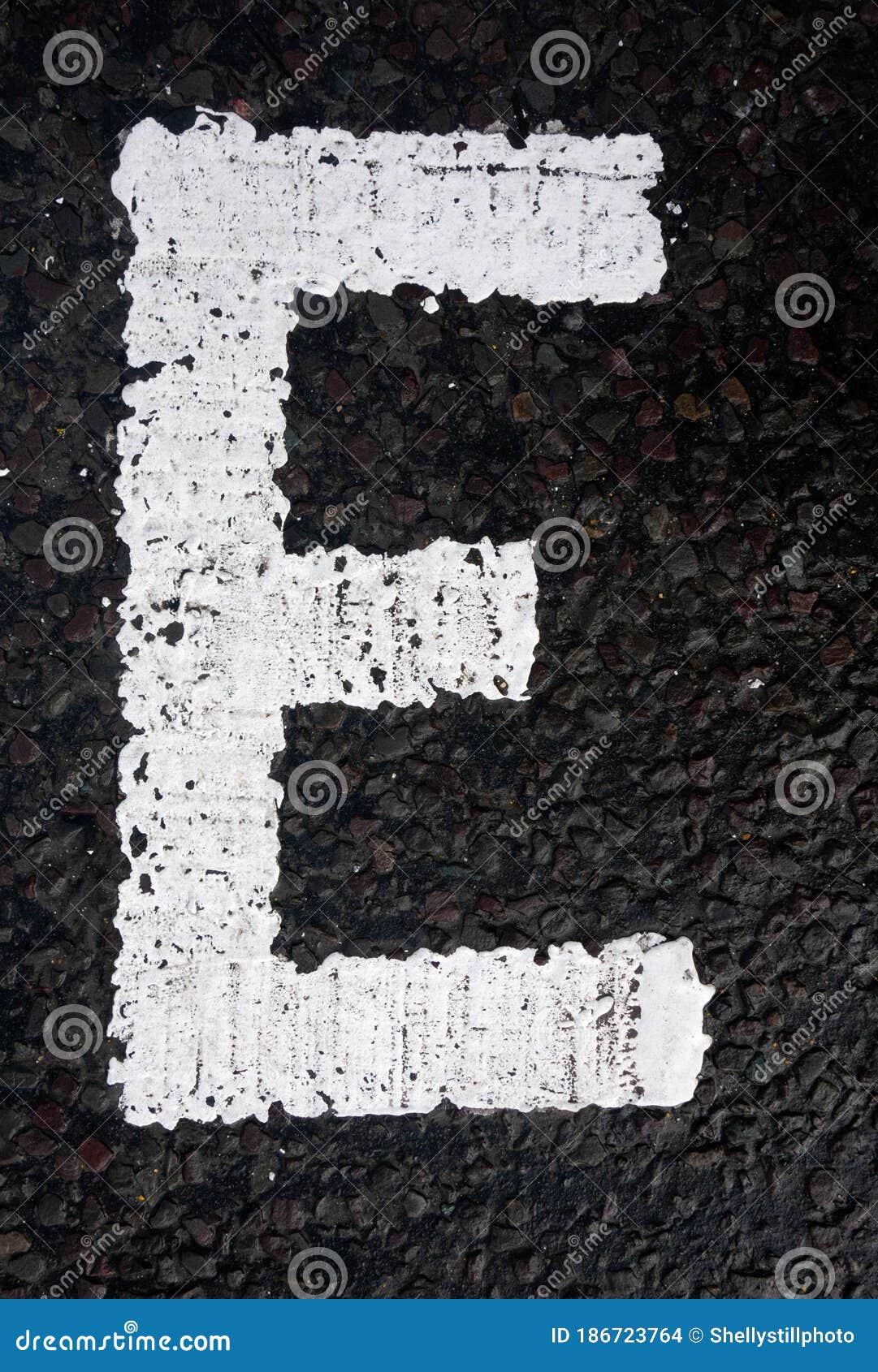 Written Wording in Distressed State Typography Found Letter E Stock ...