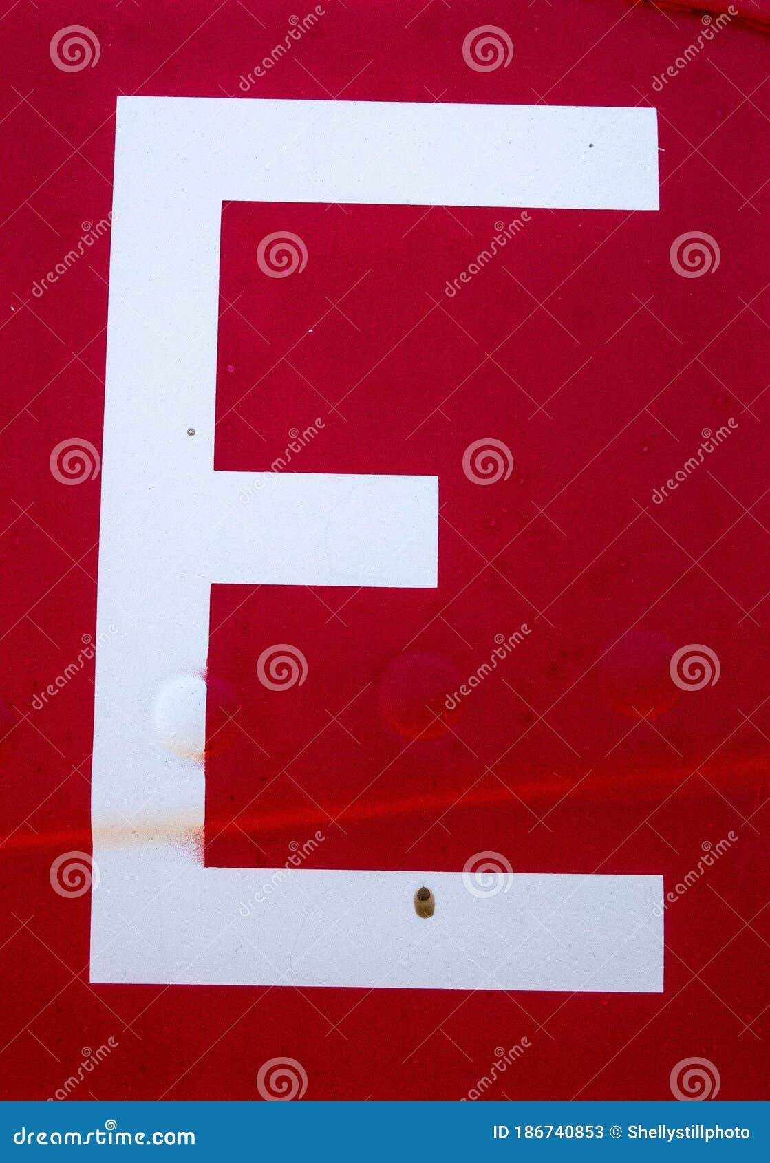 Written Wording in Distressed State Typography Found Letter E Stock ...