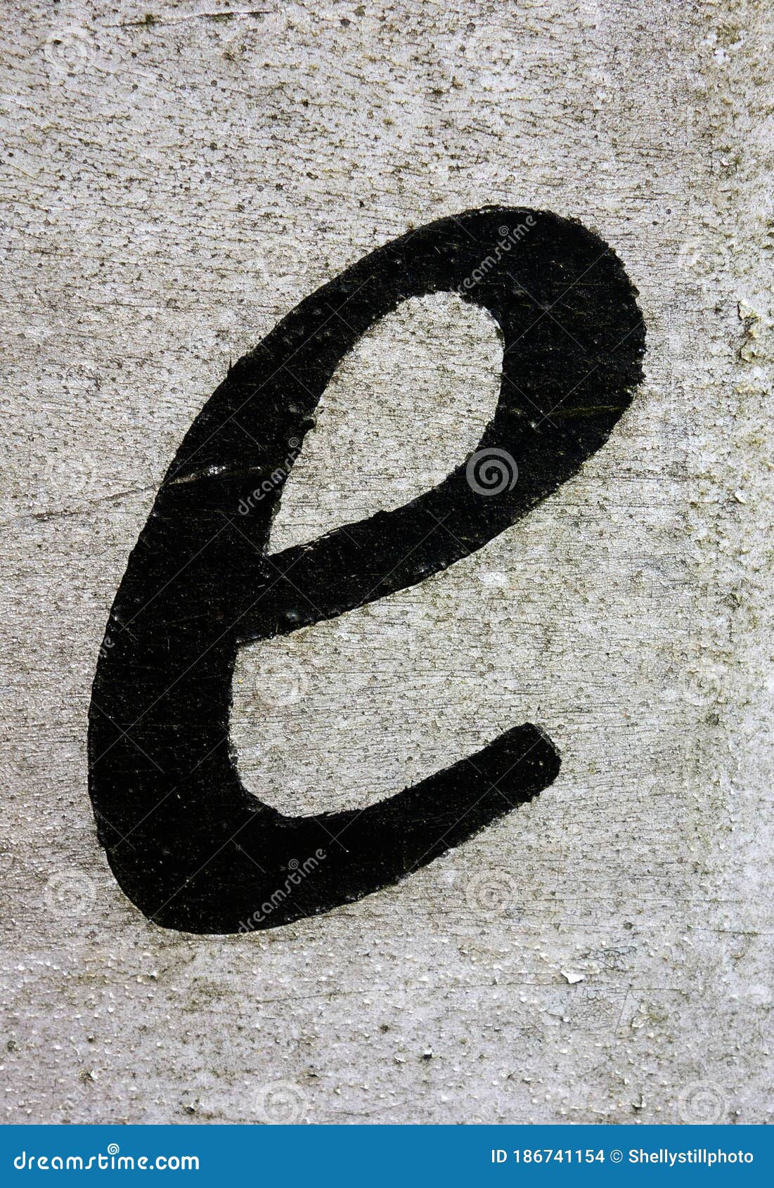 Written Wording in Distressed State Typography Found Letter E Stock ...