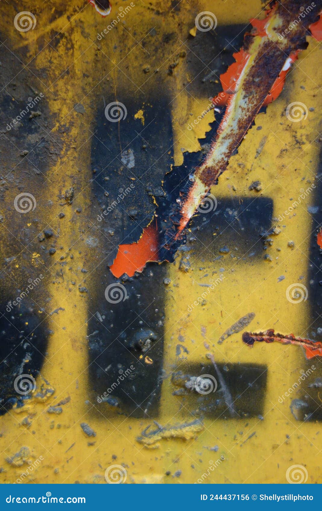 Written Wording in Distressed Typography Found Letter E Stock Photo ...