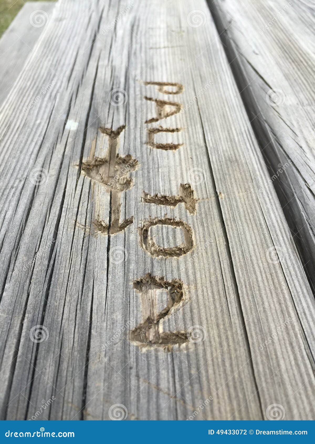 Written Words in a Wood Table Stock Photo - Image of word, wood: 49433072