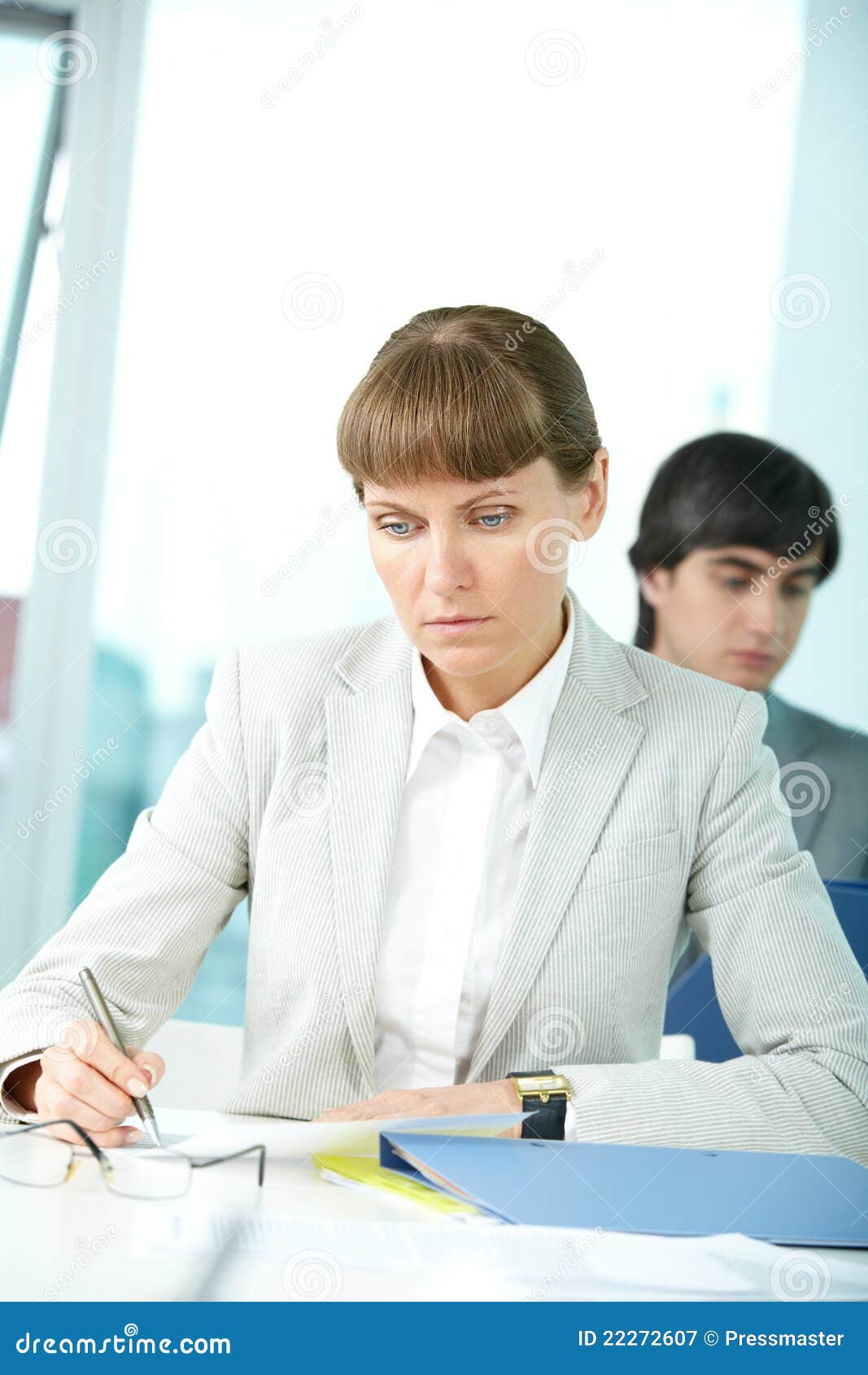 Written work stock image. Image of brainstorming, businesspeople - 22272607