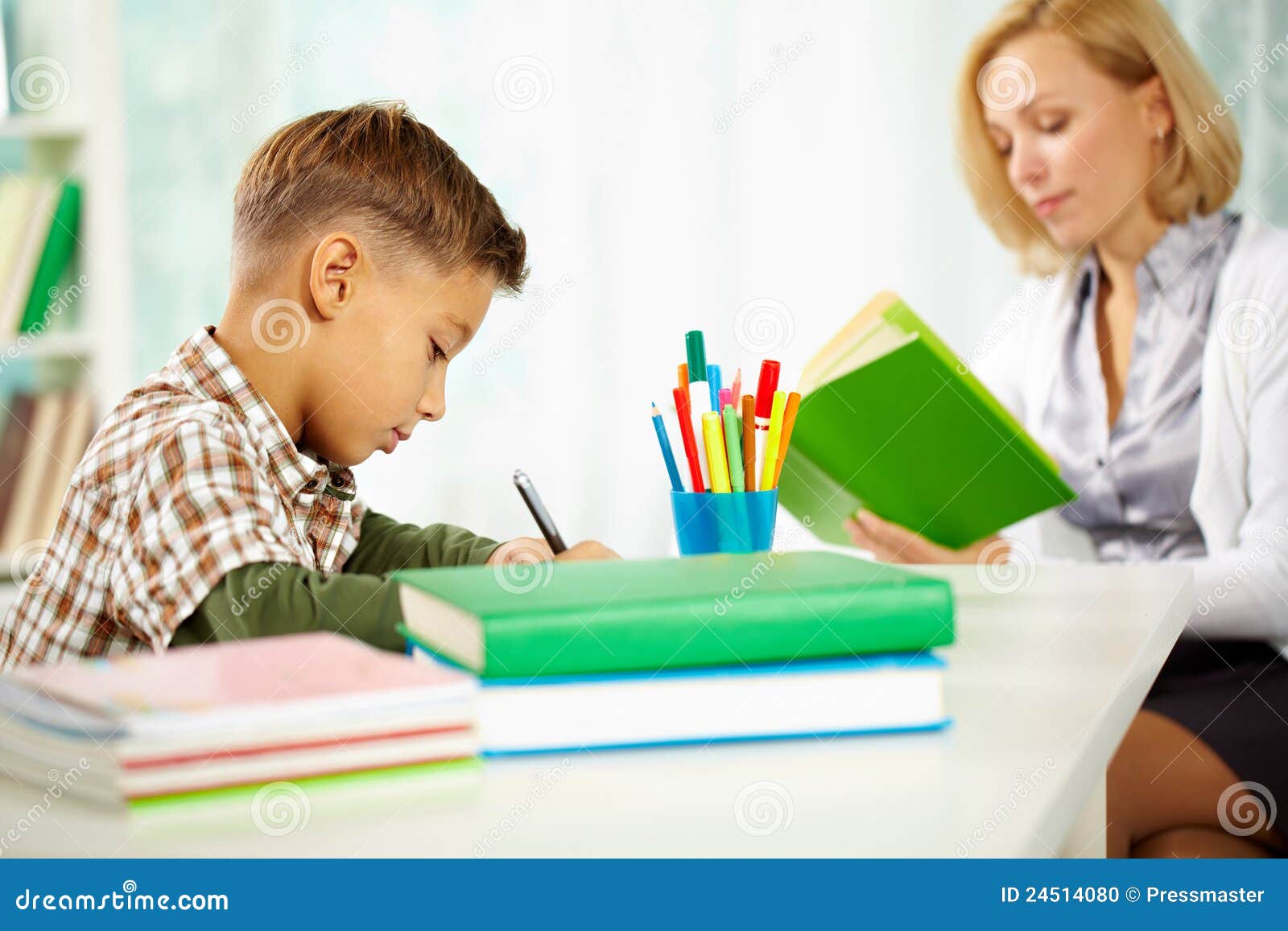 Written work stock photo. Image of primary, academic - 24514080