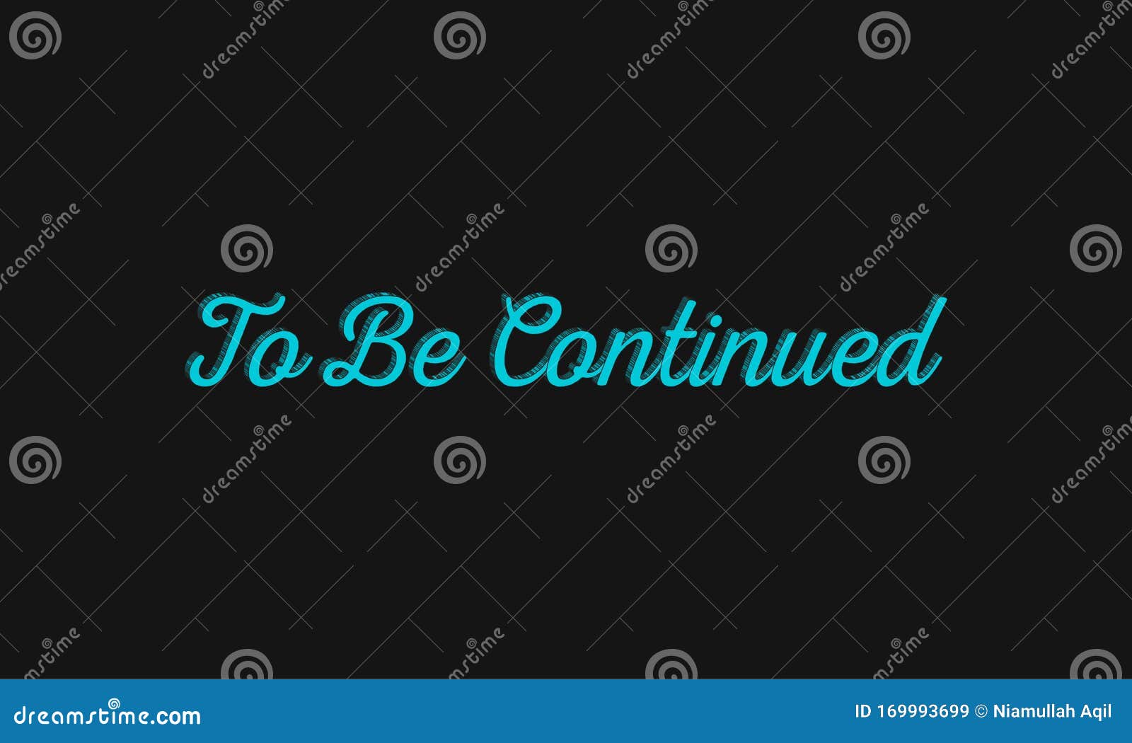 Writting To Be Continued stock vector. Illustration of artist - 169993699