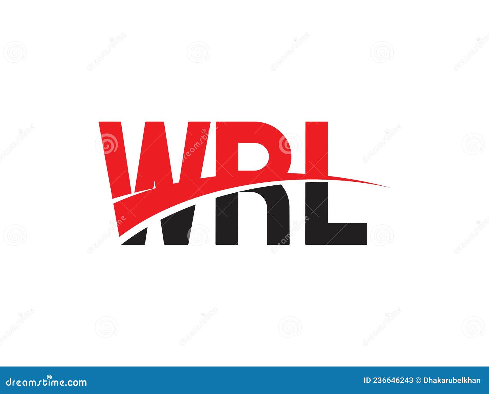 WRL Letter Initial Logo Design Vector Illustration Stock Vector ...