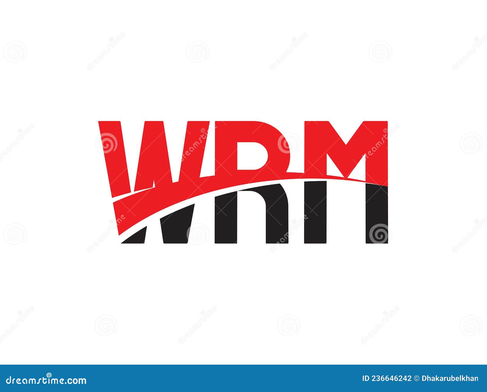 WRM Letter Initial Logo Design Vector Illustration Stock Vector ...