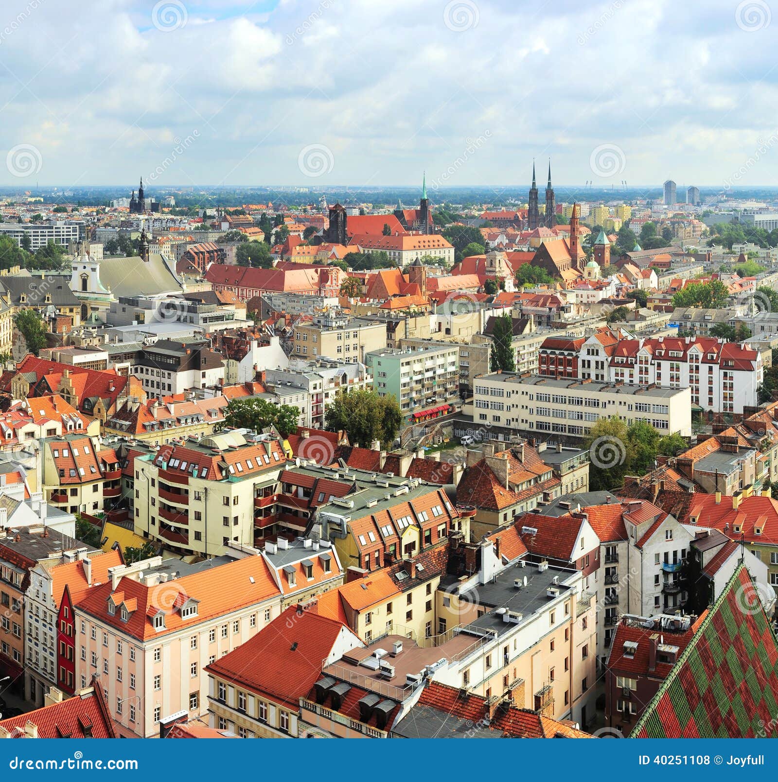 Wroclaw cityscape stock photo. Image of poland, exterior - 40251108
