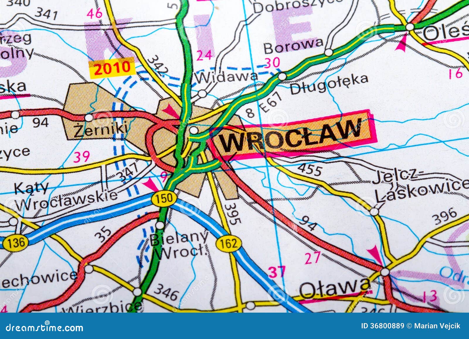 Wroclaw map stock image. Image of netherlands, holland - 36800889