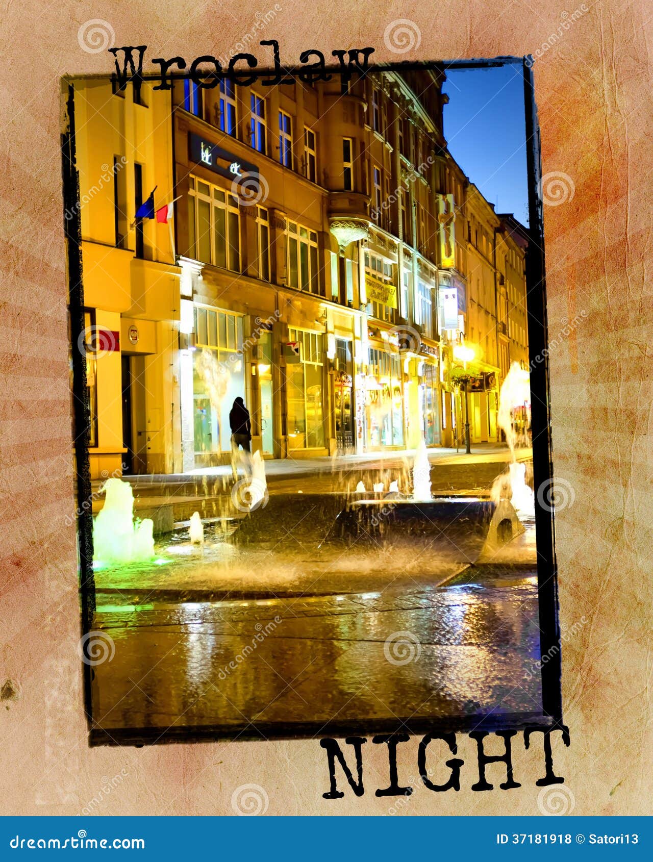 Wroclaw nightlife, Poland stock photo. Image of europe - 37181918