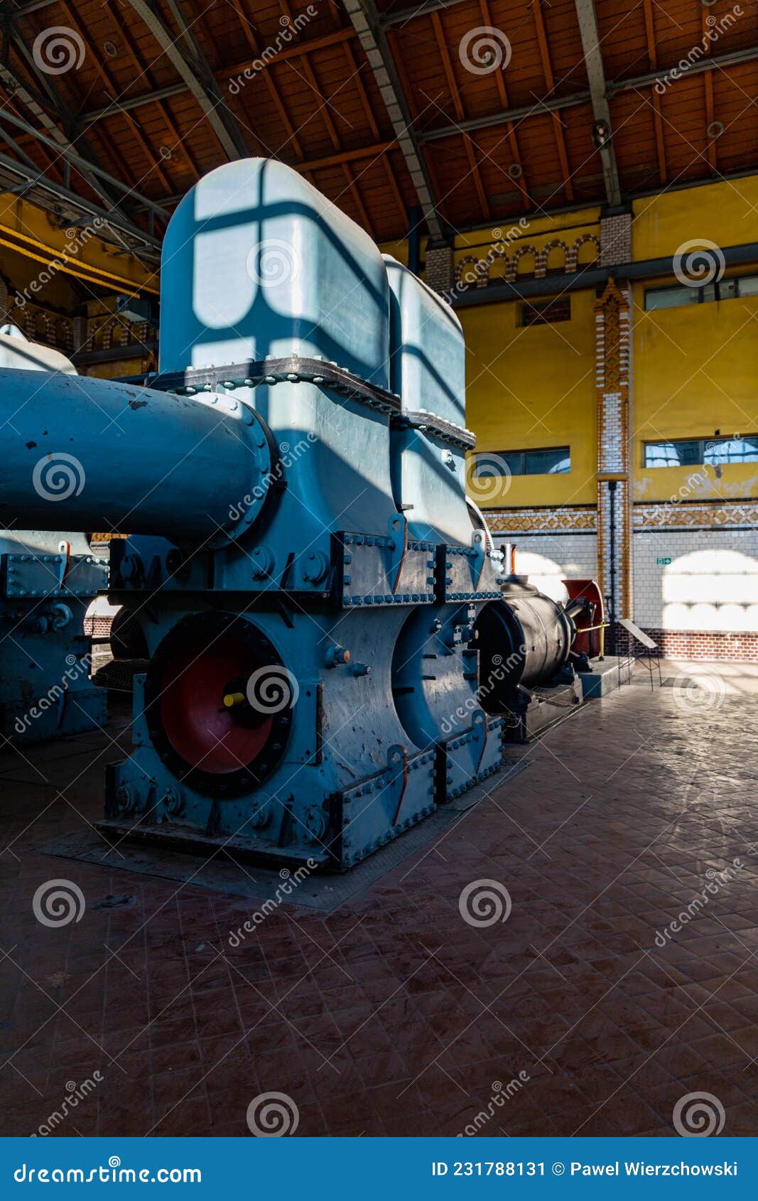 Old Constructions Inside Old Pumping Station Editorial Photo - Image of ...