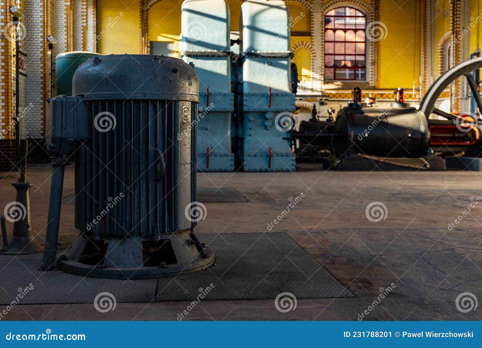 Old Constructions Inside Old Pumping Station Editorial Photo - Image of ...