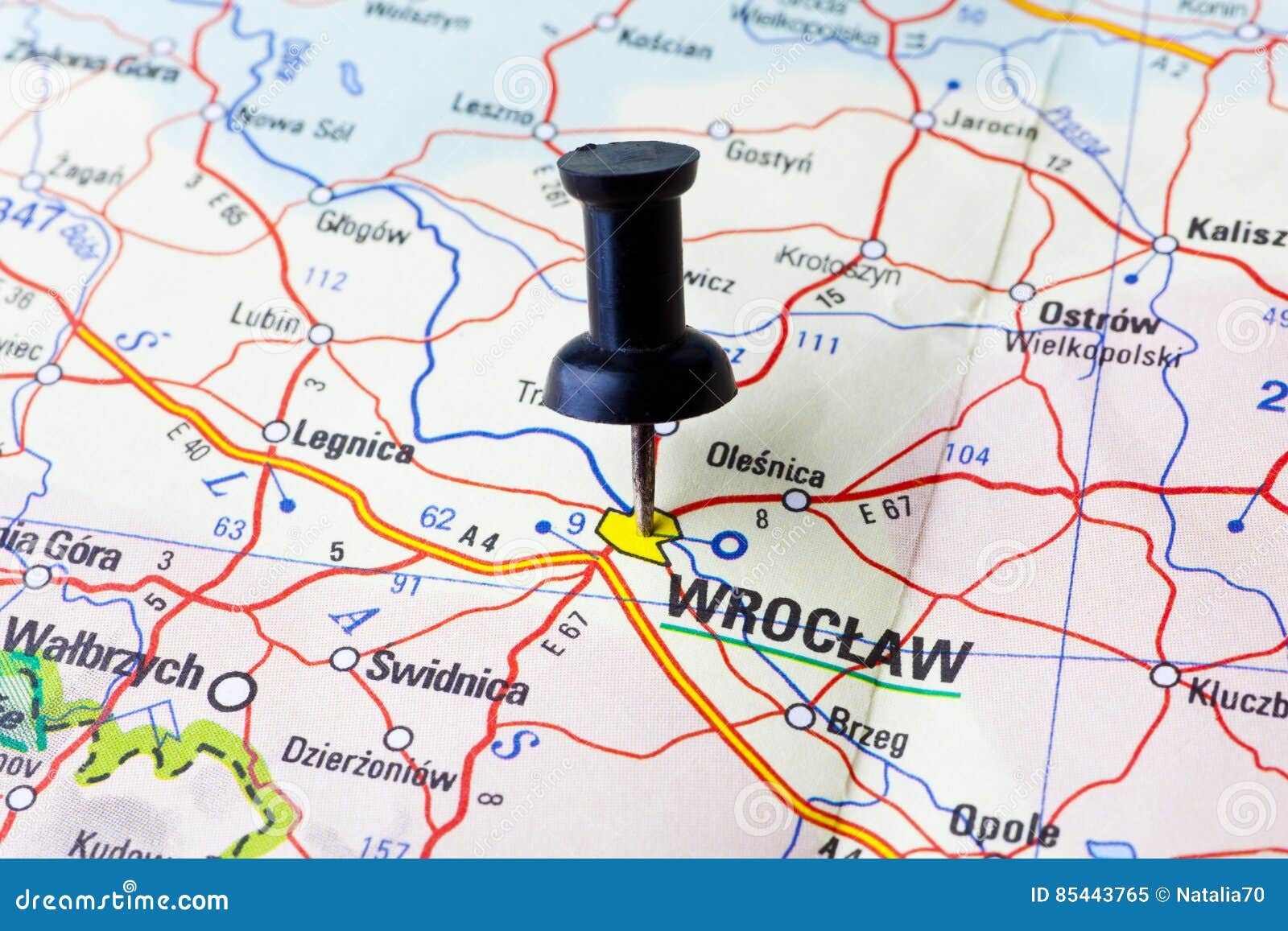 Wroclaw stock image. Image of pointing, journey, road - 85443765