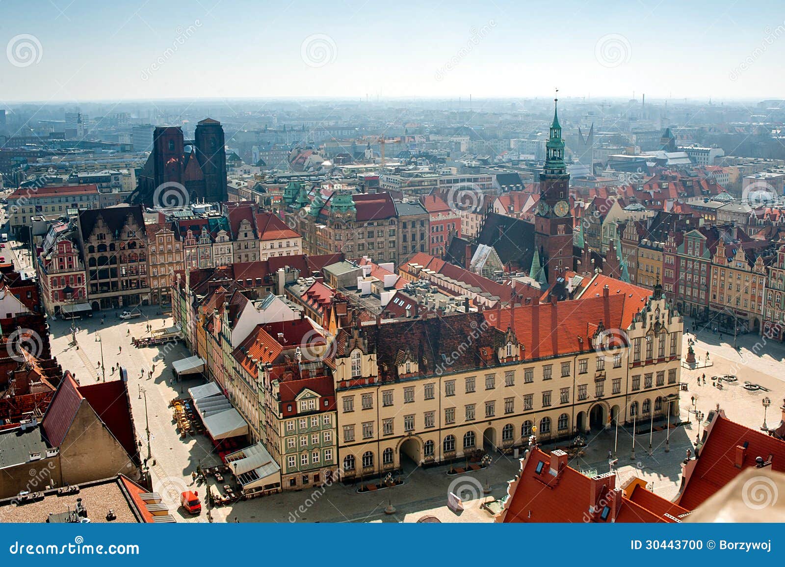 Wroclaw town hall stock photo. Image of europe, flat - 30443700
