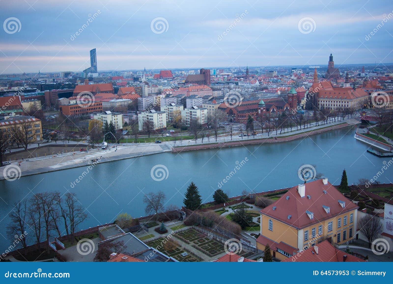 Wroclaw in winter stock image. Image of life, european - 64573953