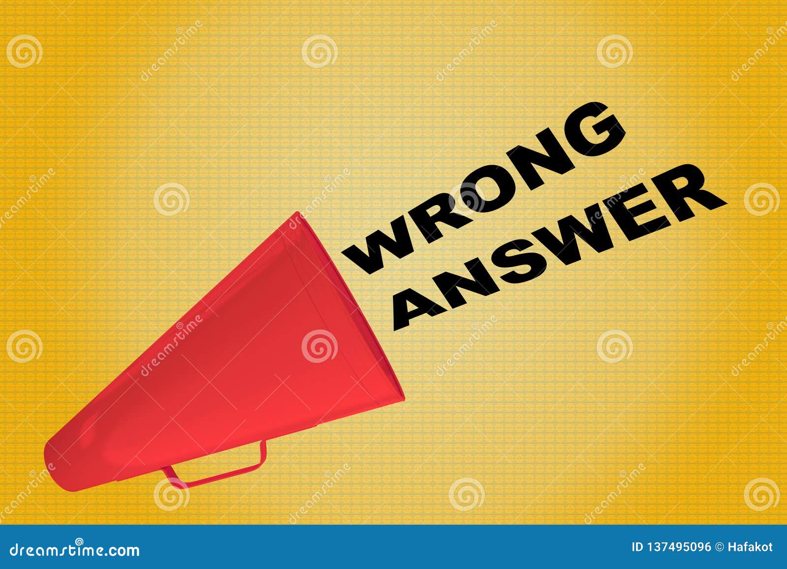 WRONG ANSWER concept stock illustration. Illustration of decision ...
