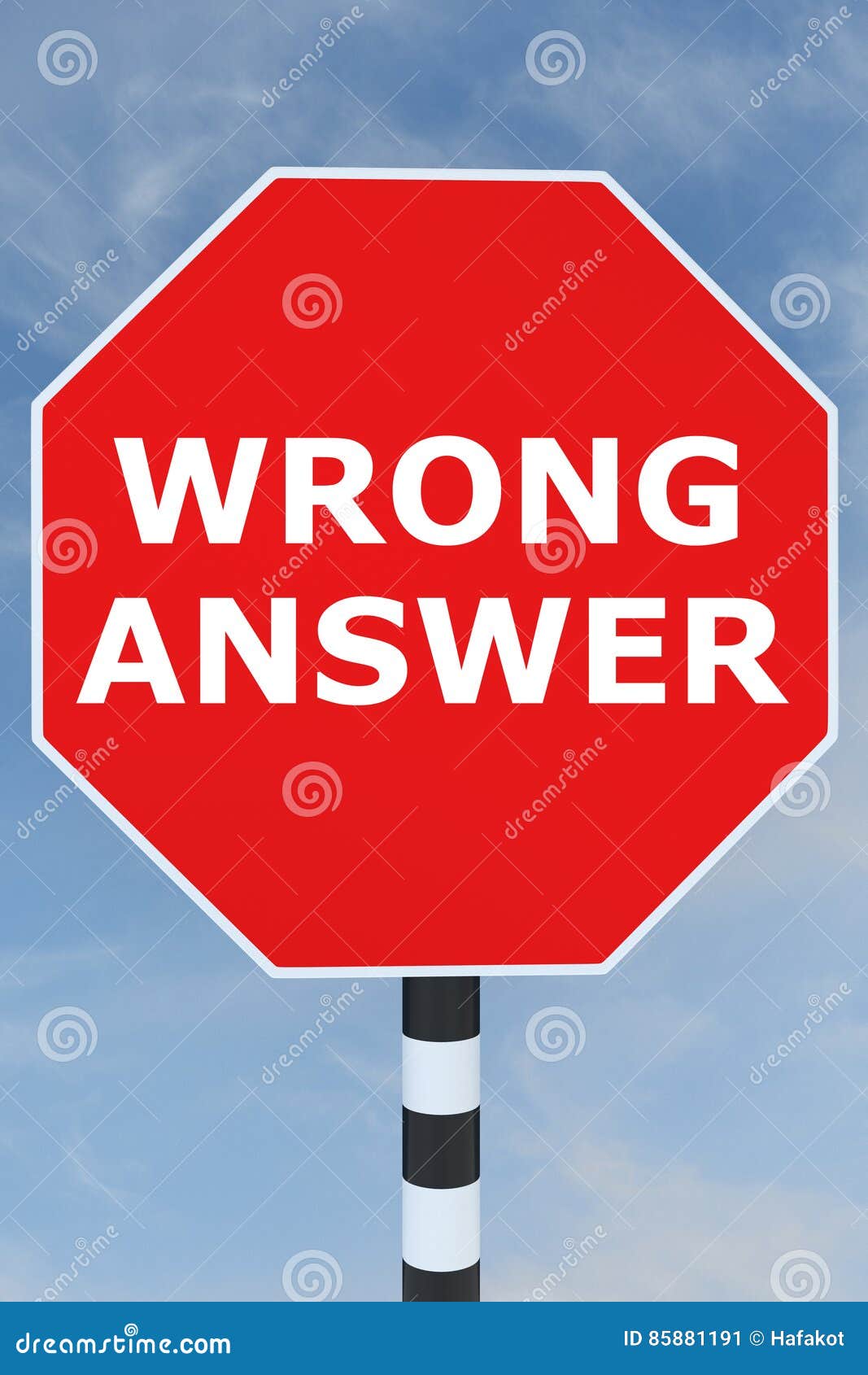Wrong Answer concept stock illustration. Illustration of cancel - 85881191
