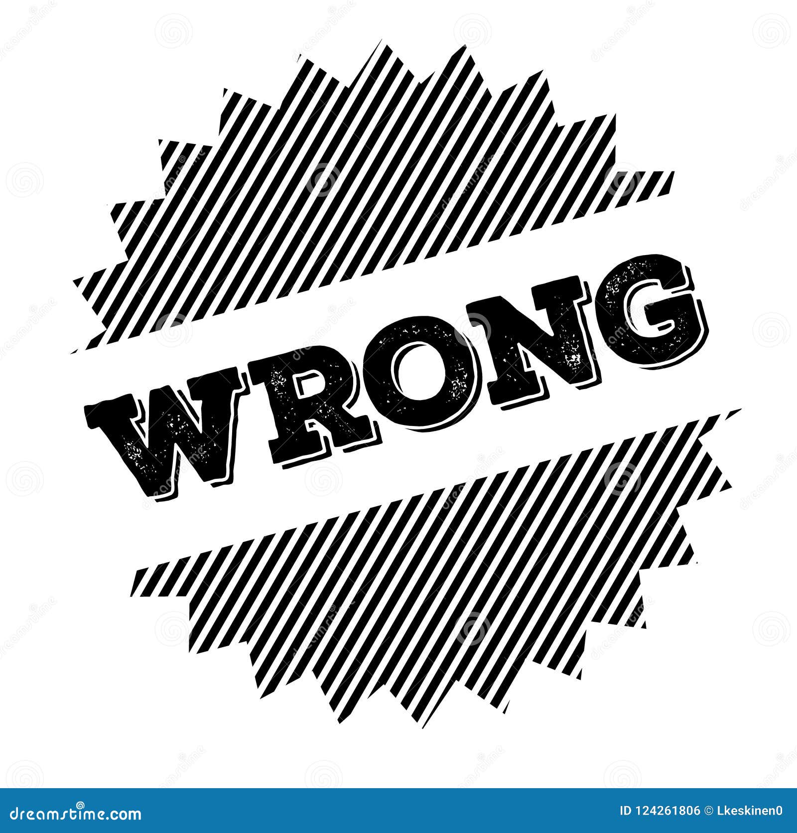 Wrong Black Round Symbol Isolated Stock Photo | CartoonDealer.com ...