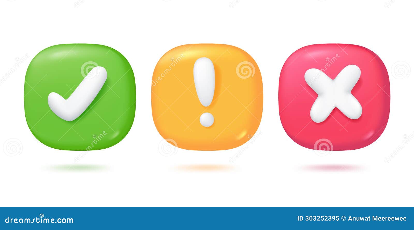 Wrong Check Mark Choosing To Decide on Something Accept and Reject ...