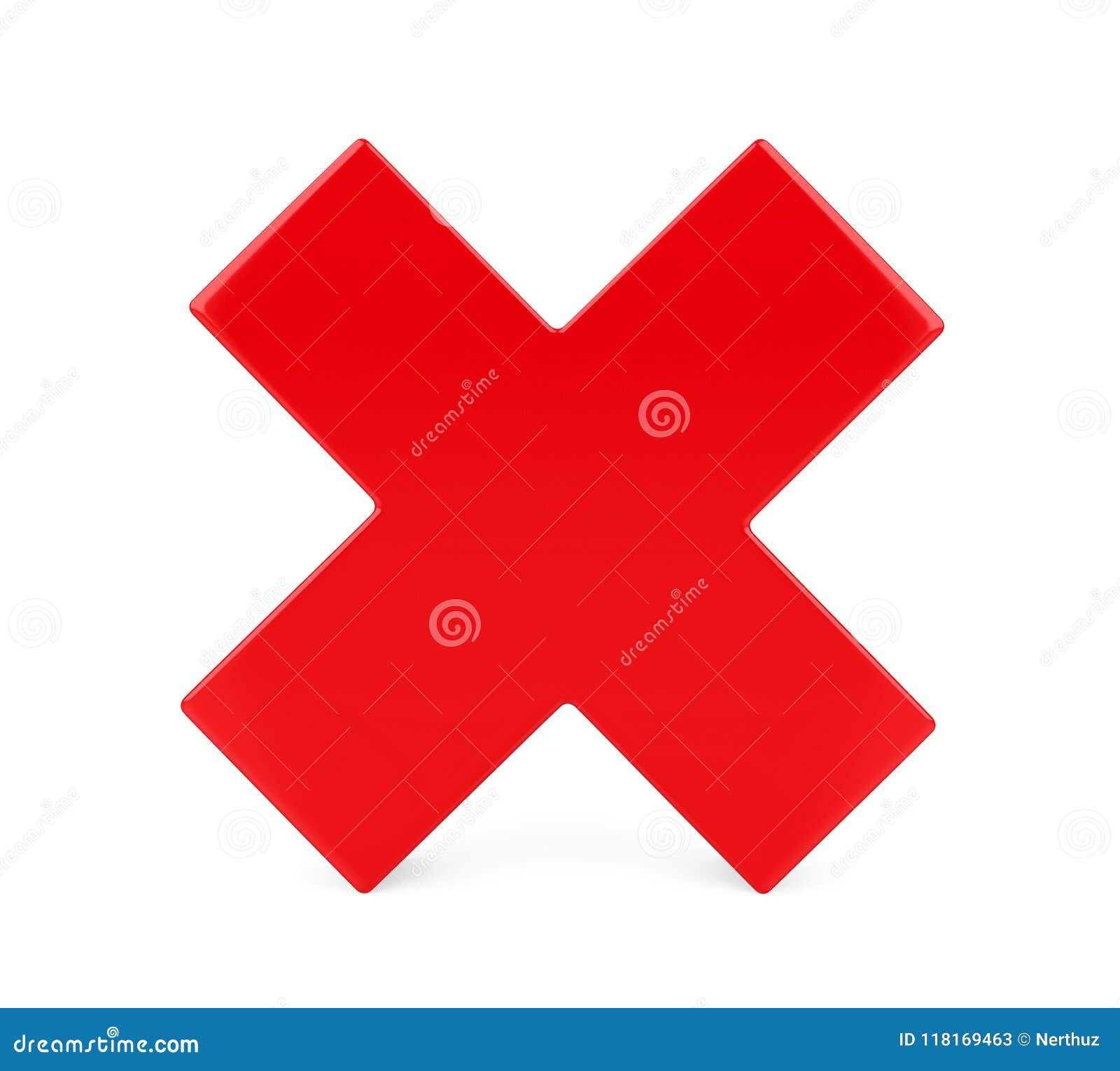 Wrong Cross Symbol Isolated Royalty-Free Stock Photo | CartoonDealer ...