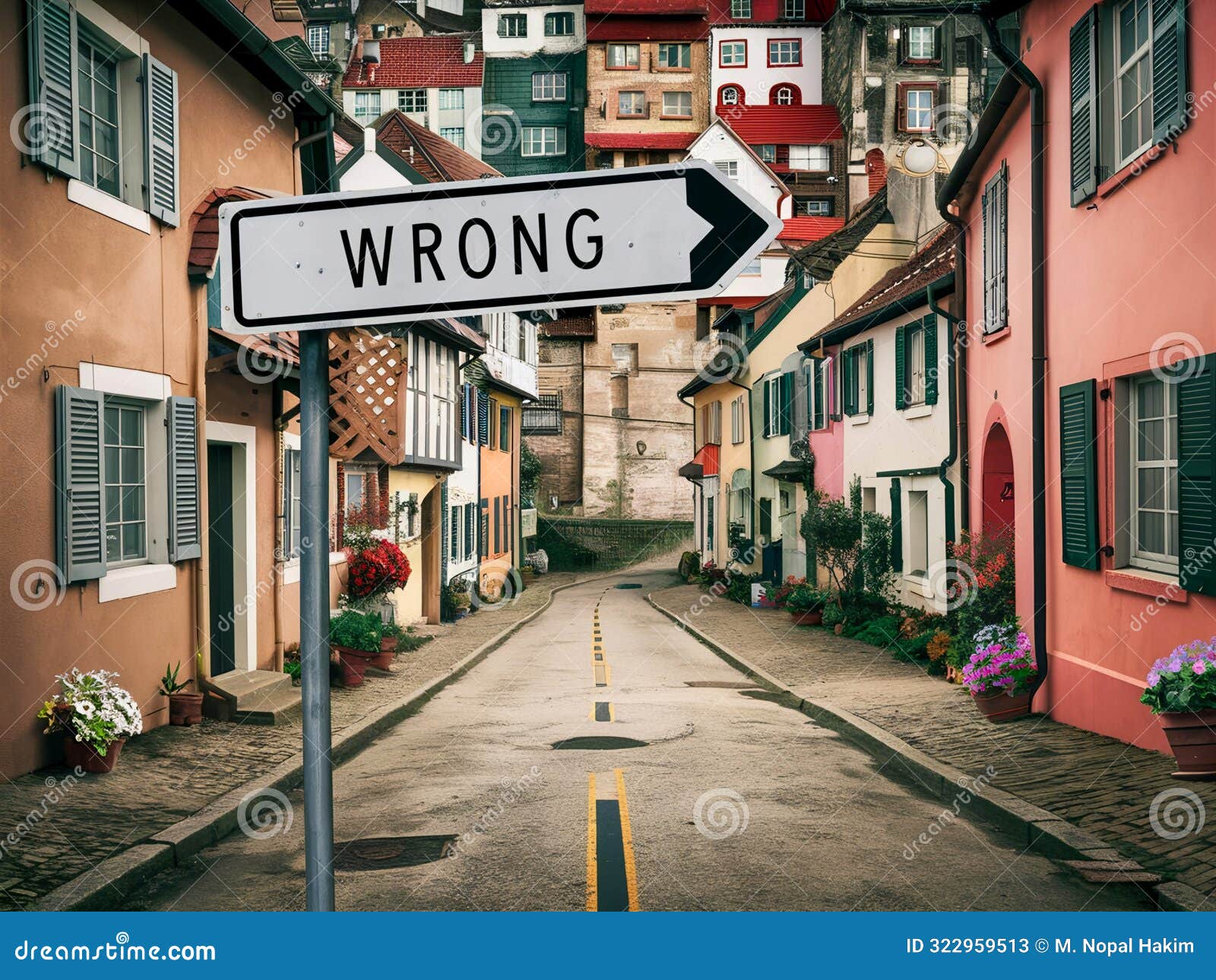 Wrong Direction Concept. Leadership Decision To Be Difference Or ... Wrong Direction Concept. Leadership Decision To Be Difference Or ...