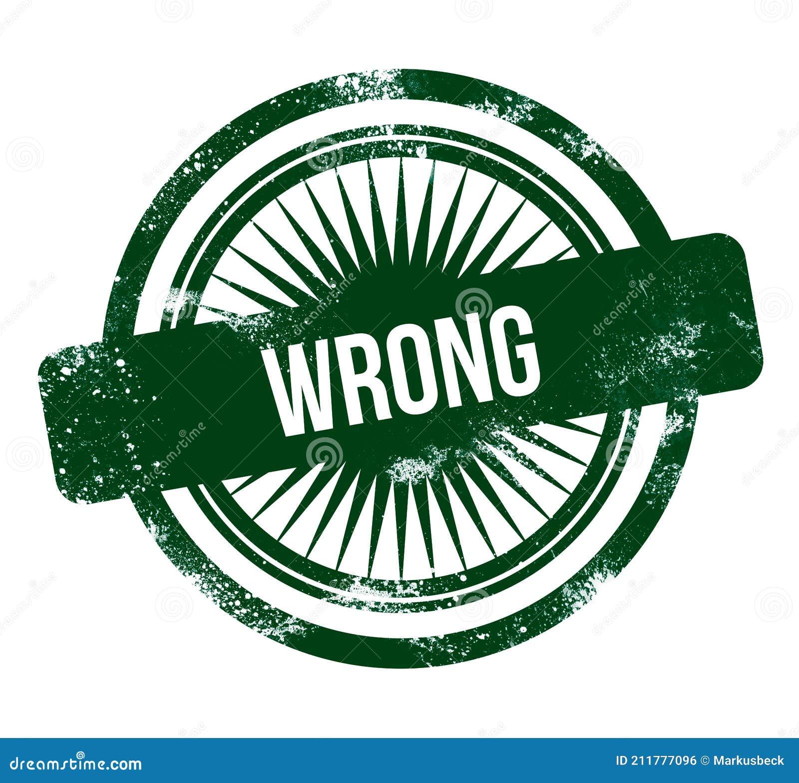 Wrong - green grunge stamp stock illustration. Illustration of grunge ...