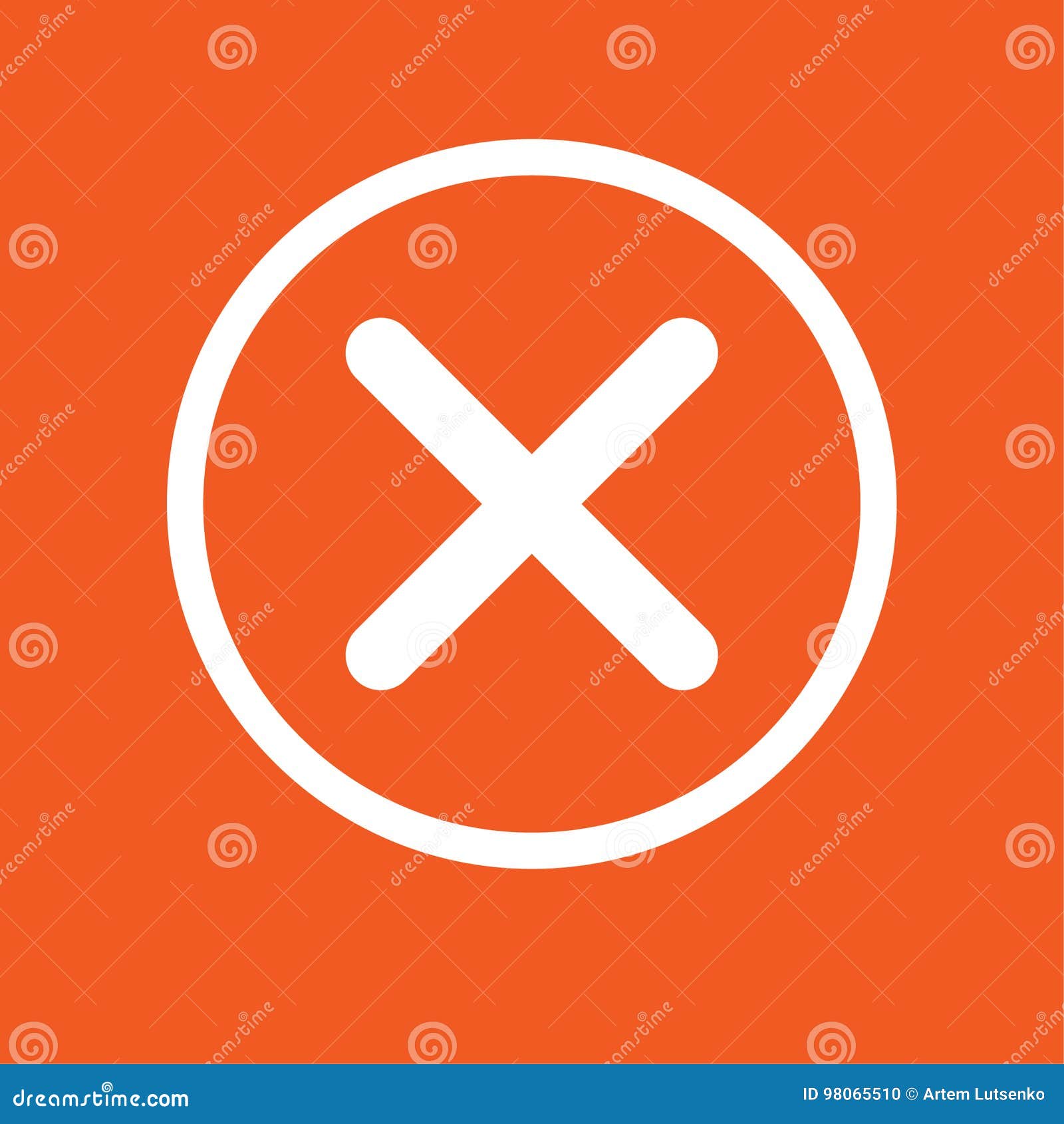 Wrong Icon Simple Vector Illustration Stock Vector - Illustration of ...