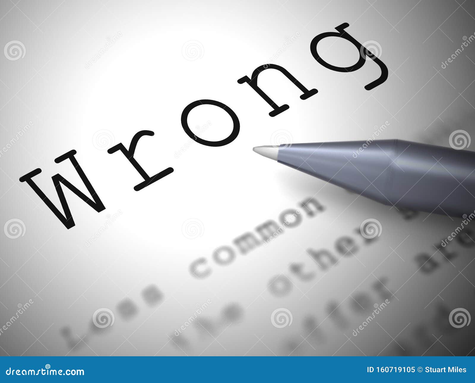 Wrong or Incorrect Concept Icon Means Defective and Flawed- 3d ...