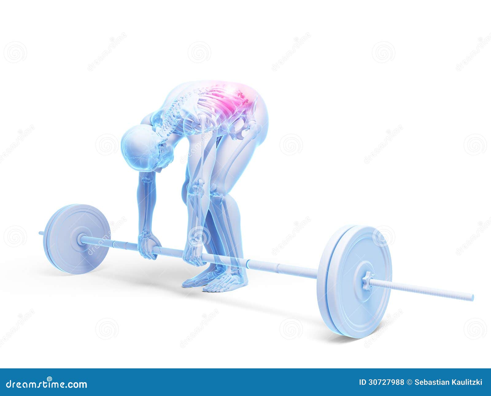 Wrong Lifting Posture Royalty Free Stock Photos - Image: 30727988