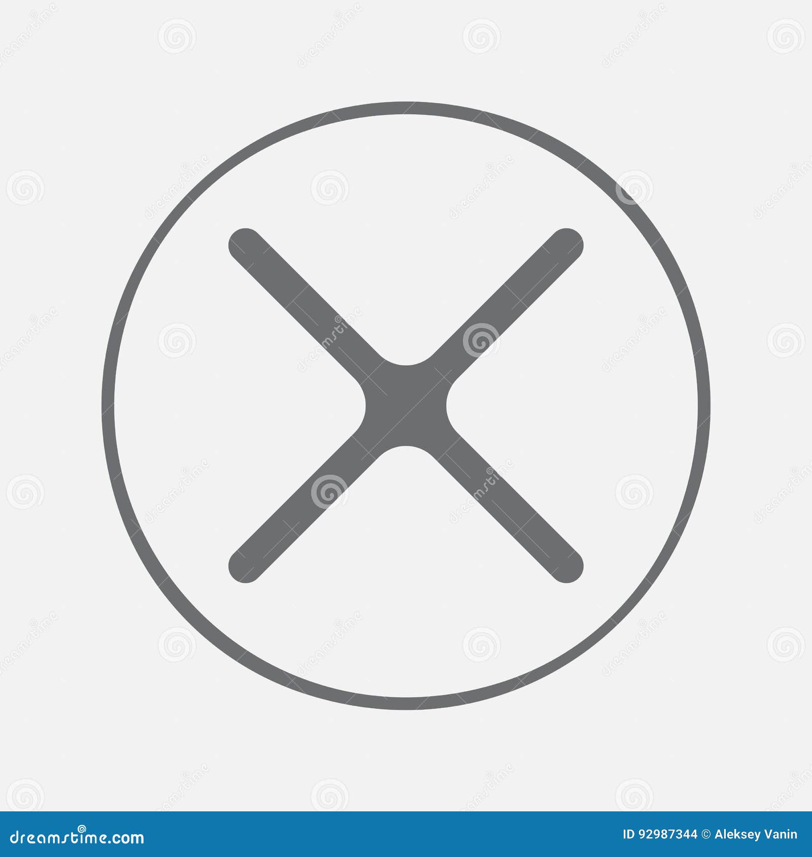 Wrong Mark . Line Vector Icon. X Icon. Stock Vector - Image: 92987344